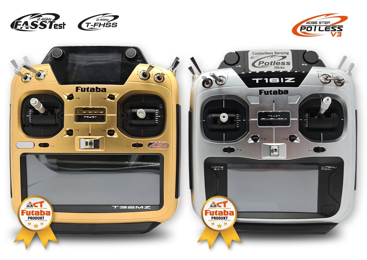 Futaba T16iZ Potless V3 2.4GHz + R7108SB - HEPF Modellbau