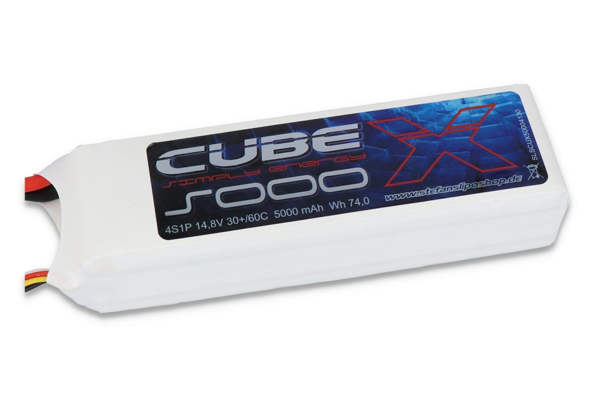 SLS X-CUBE 5000mAh 4S1P 14,8V 30C/60C - HEPF Modellbau